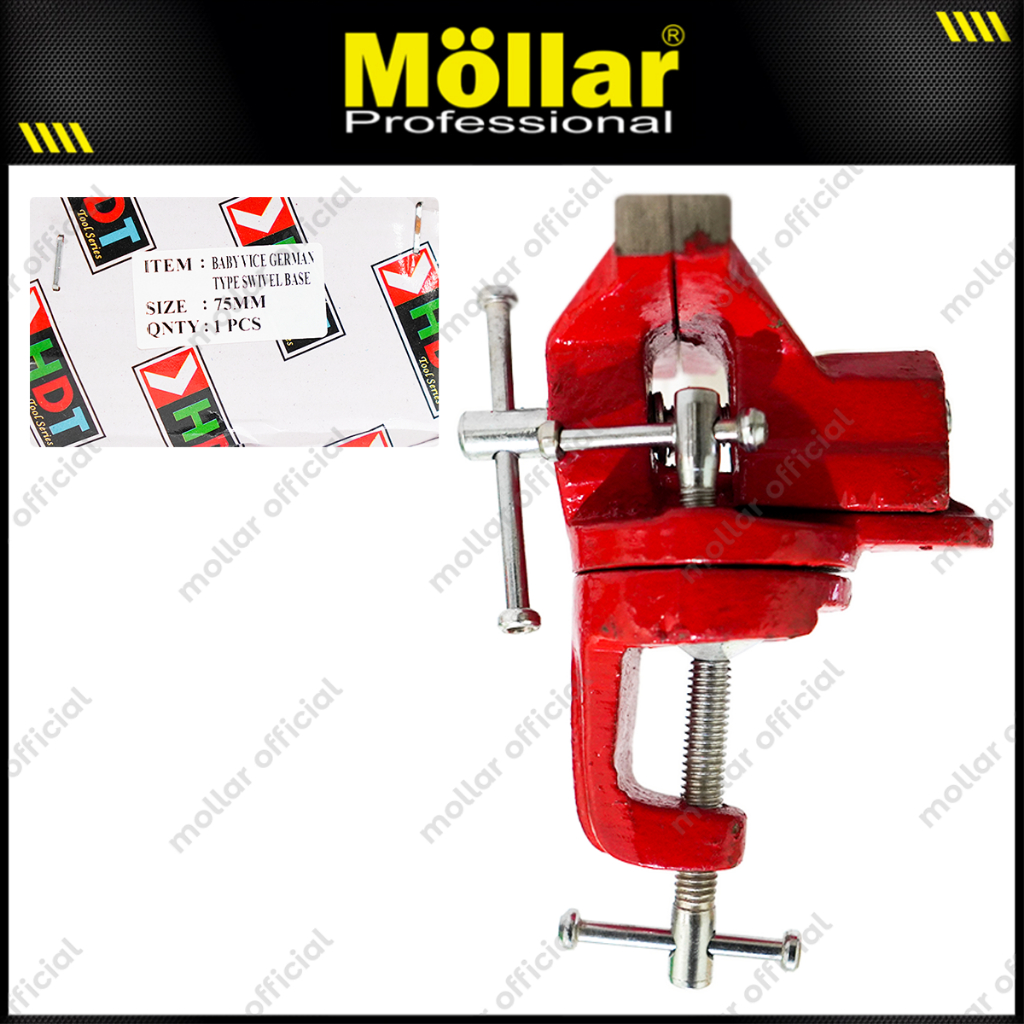 Jual HDT Ragum Mini 75 mm Catok Meja Alat Penjepit Kayu Klem Clamp ...