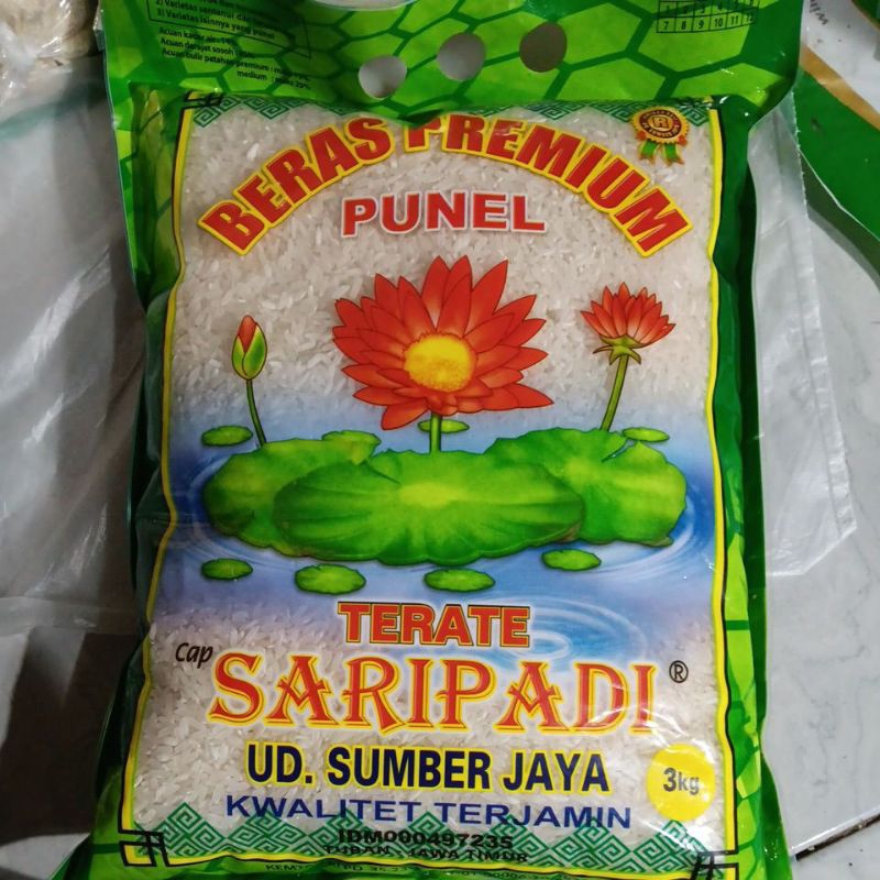 Jual Beras Terate punel 3kg | Shopee Indonesia