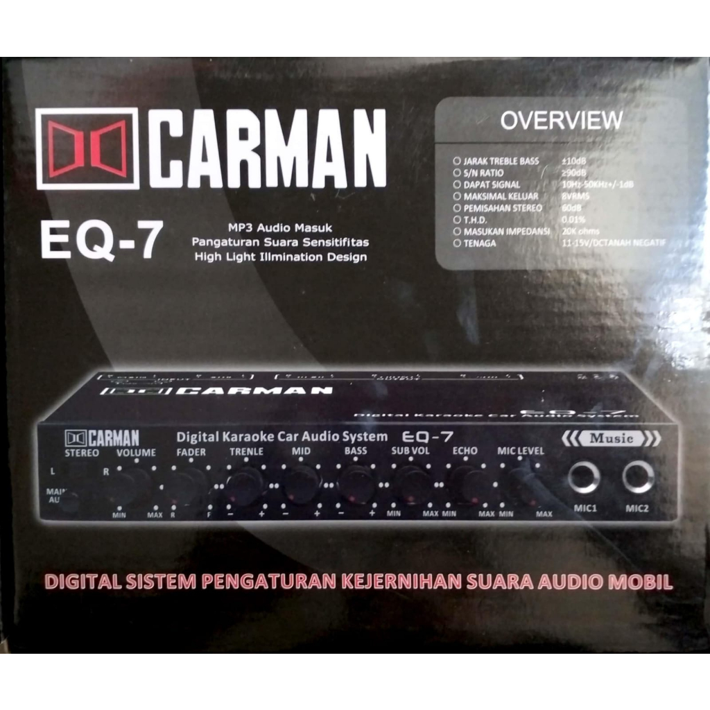 Jual carman EQ-7 preamic paramterik equalizer audio usb | Shopee Indonesia