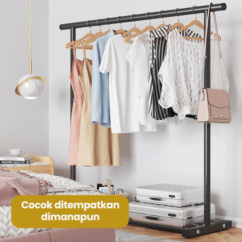 Jual HALU Stand Hanger Single Rak Pakaian Serbaguna Jemuran Baju ...