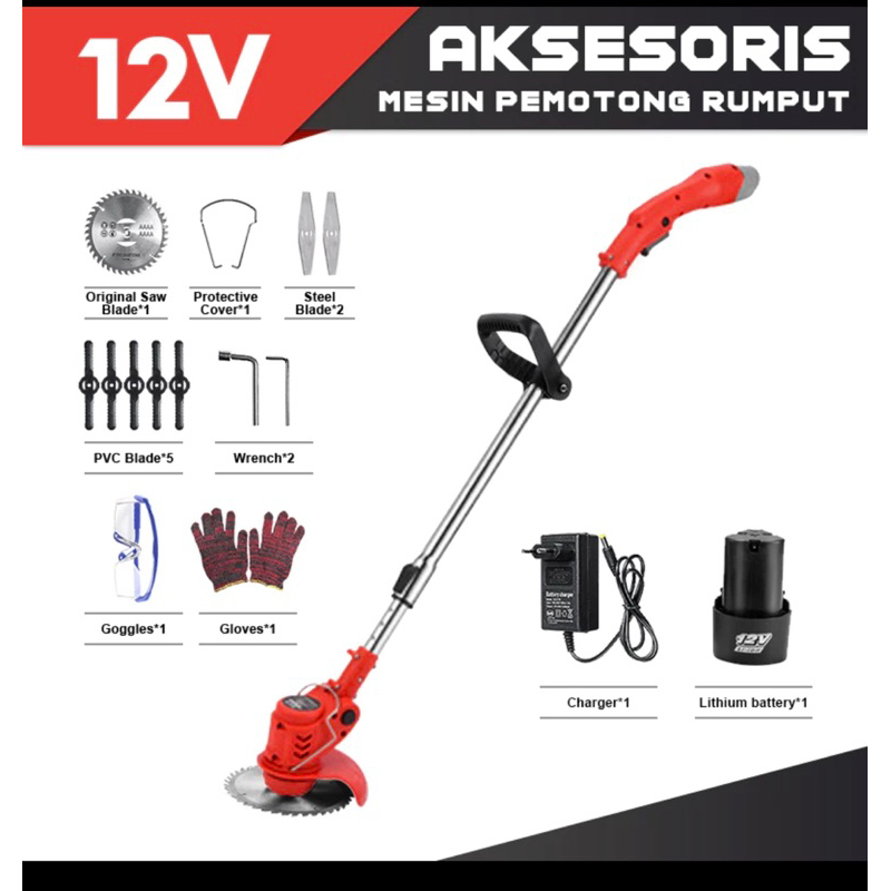 Jual Mesin Potong Rumput 12 Volt Mesin pemotong rumput listrik pemotong ...