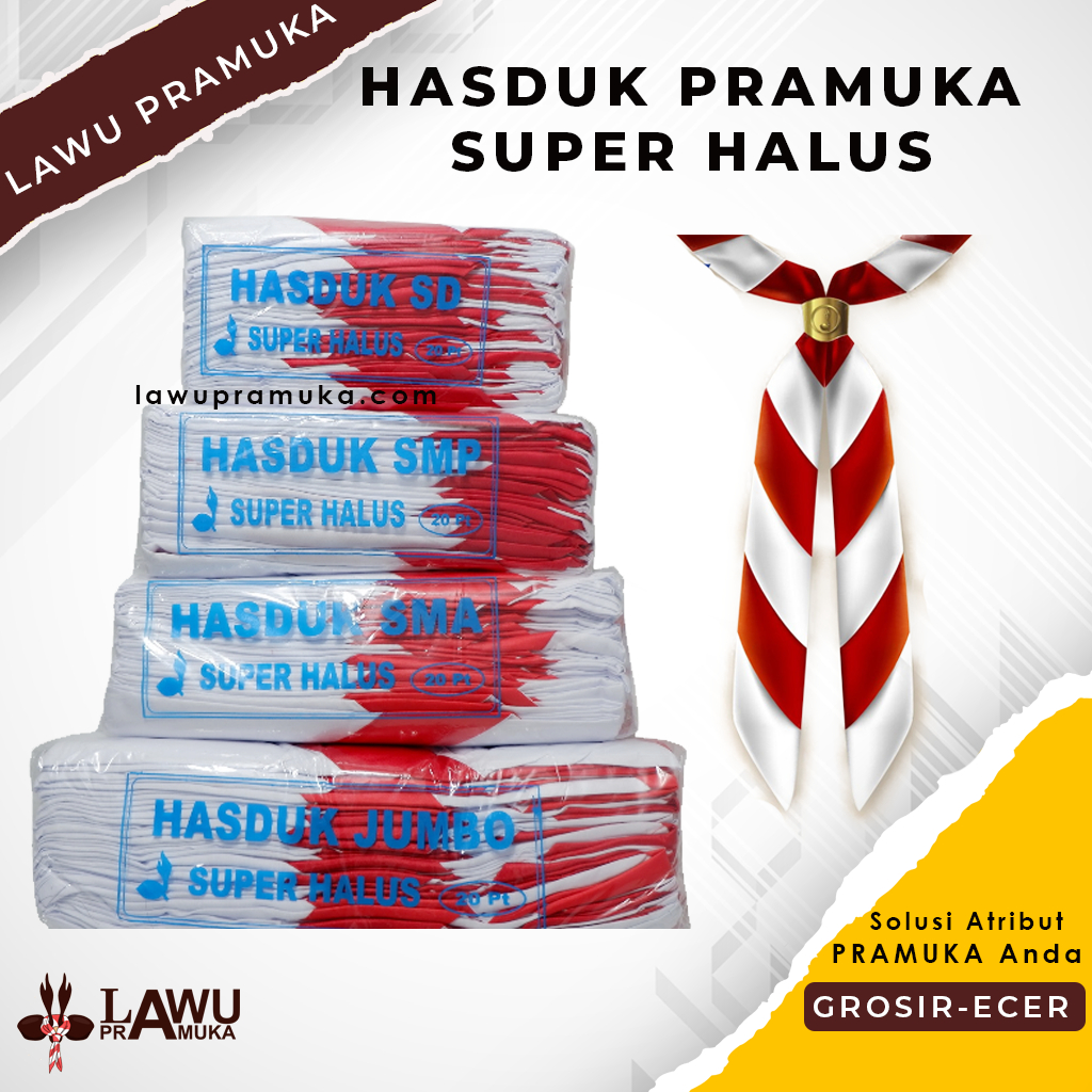 Jual Hasduk Pramuka SD SMP SMA PEMBINA Super Jumbo - Kacu Pramuka ...
