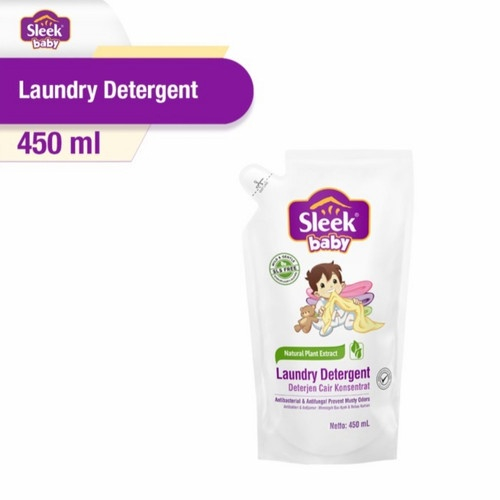 Jual Sleek Laundry Detergent 450ml / Sleek Baby Liquid Detergent ...