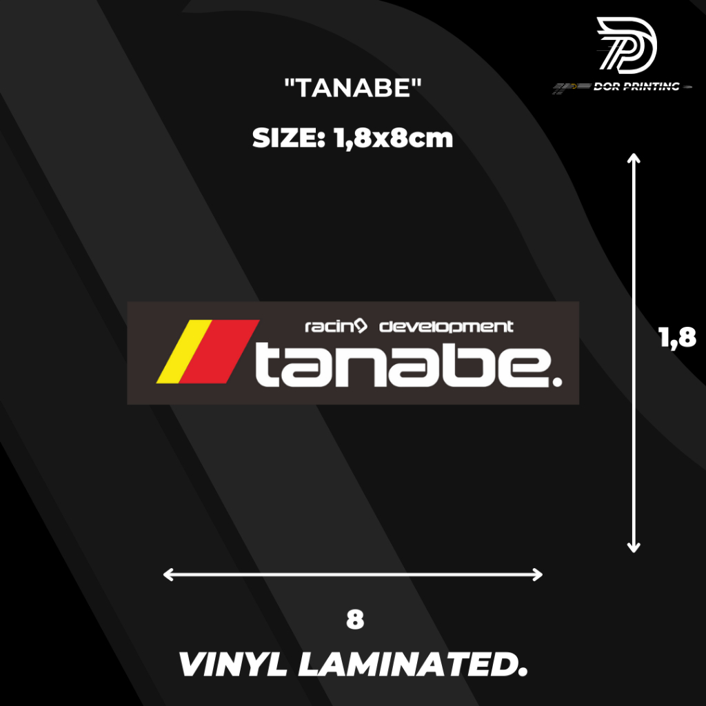Jual STICKER/ TANABE VIRALL KEREN LOGO TANABE | Shopee Indonesia