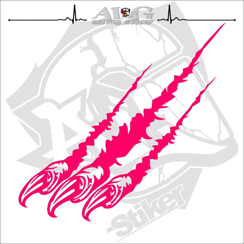 Jual STICKER CUTTING/SC.357/STIKER CAKAR/STIKER 3D/STIKER 3D CAKAR ...