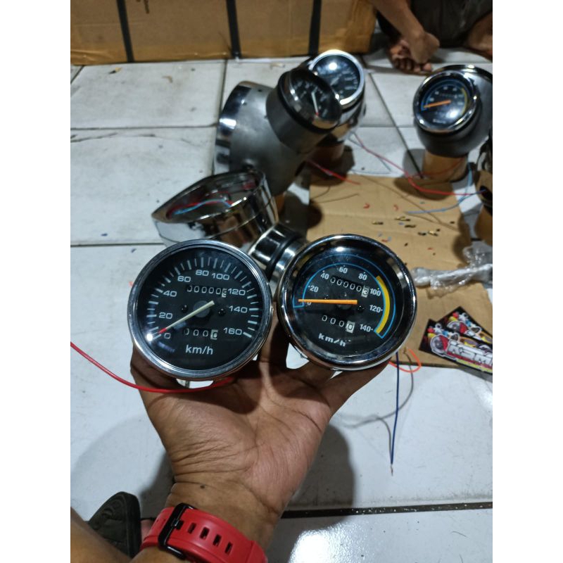 Jual speedometer meter bulat PNP batok yl dan van2 /taco speedometer ...