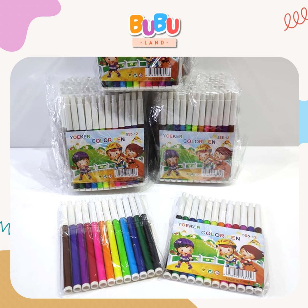 Jual Spidol Warna Kecil 12 warna | Shopee Indonesia