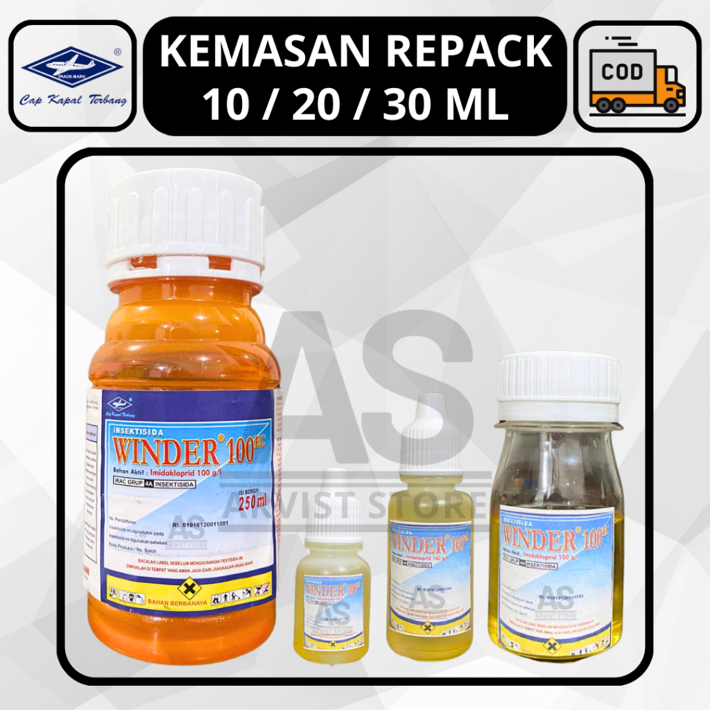 Jual Insektisida WINDER 100 EC Kemasan Repack 10 / 20 / 30 ml Obat Hama ...