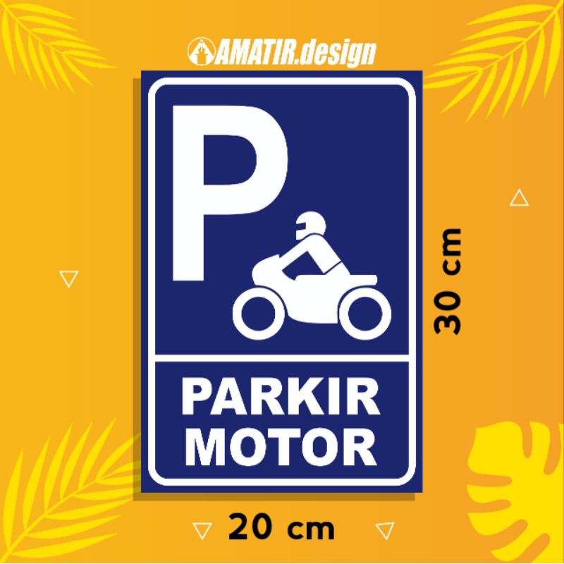 Jual STIKER PARKIR 1, STIKER AREA PARKIR, AREA PARKIR MOTOR,MOBIL ...