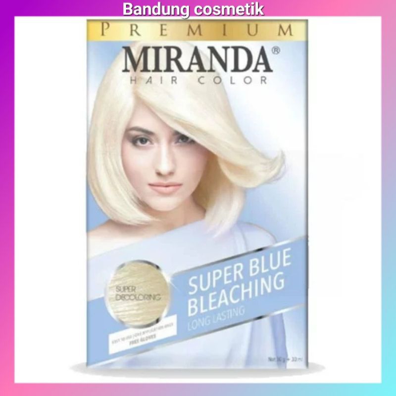 Jual Miranda Hair Color Super Blue Bleaching 30ml | Shopee Indonesia