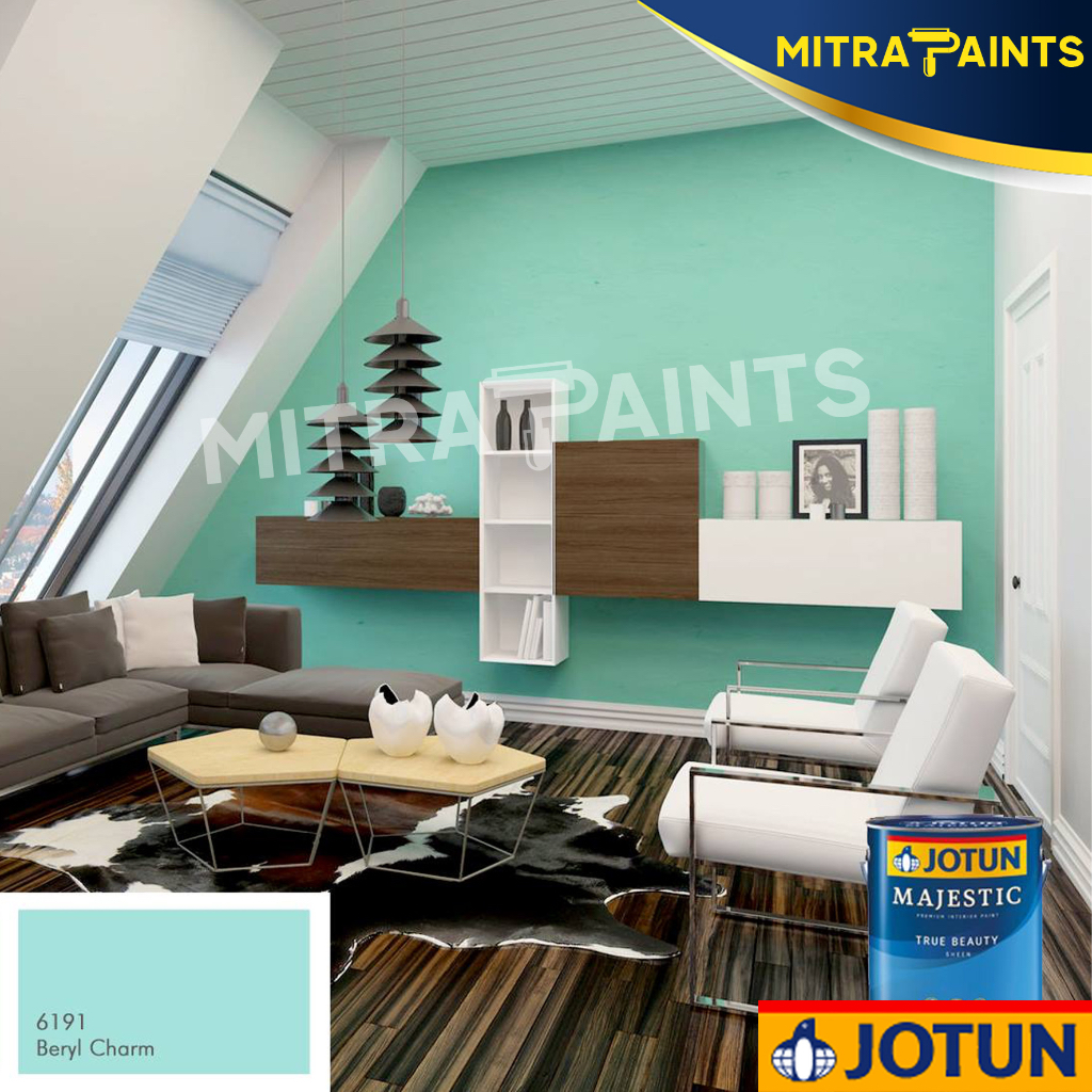 Jual CAT TEMBOK JOTUN INTERIOR EKSTERIOR WARNA BERYL CHARM 6191 / TOSCA ...
