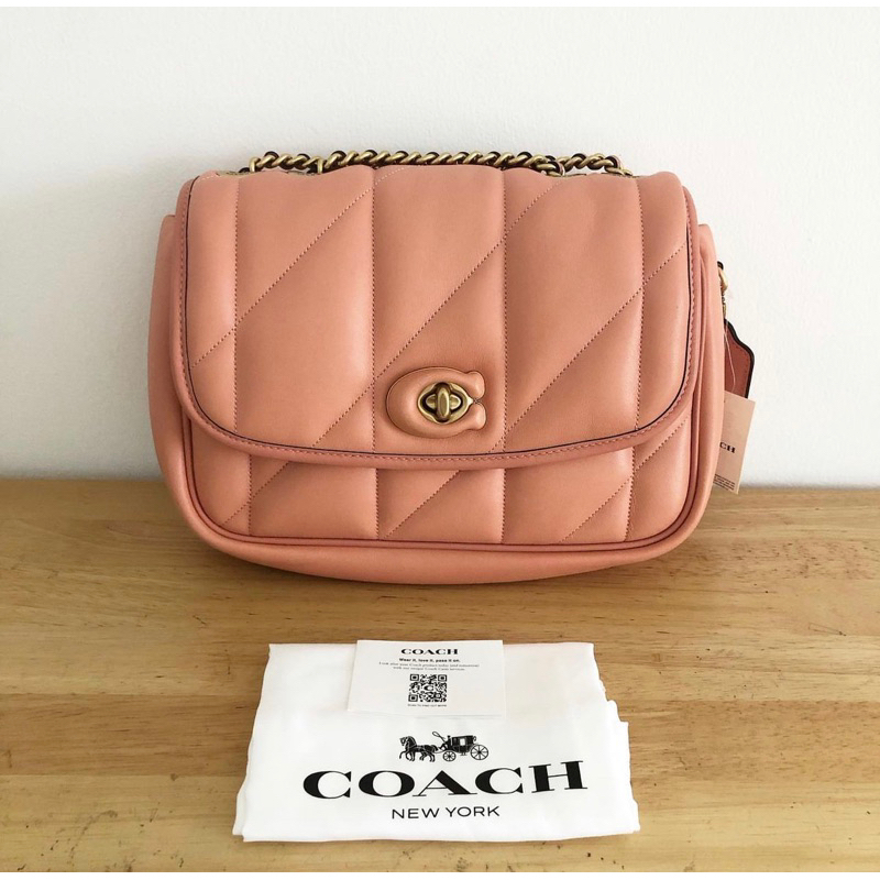 Jual Coach Madison Quilted Pillow Light Coral | Shopee Indonesia
