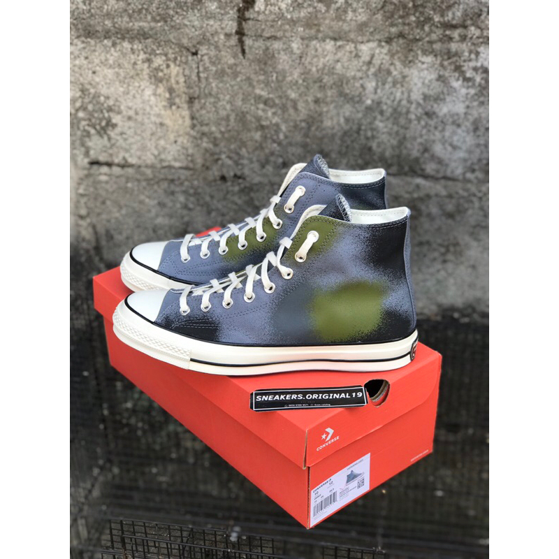 Jual Converse Chuck 70s hi LUNAR GREY / CYBER GREY Green Egret ORIGINAL ...