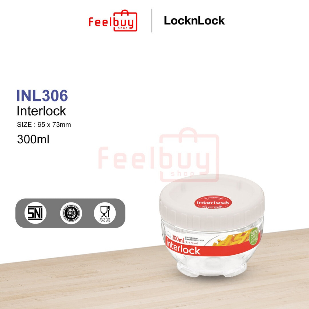 Jual LocknLock INL306 - Interlock 300ML | Shopee Indonesia