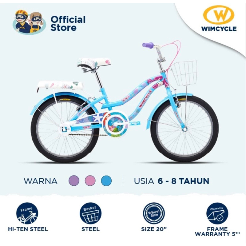 Jual Sepeda Mini Keranjang Ring 20 Wimcycle Yuna Exotic Atlantis ...