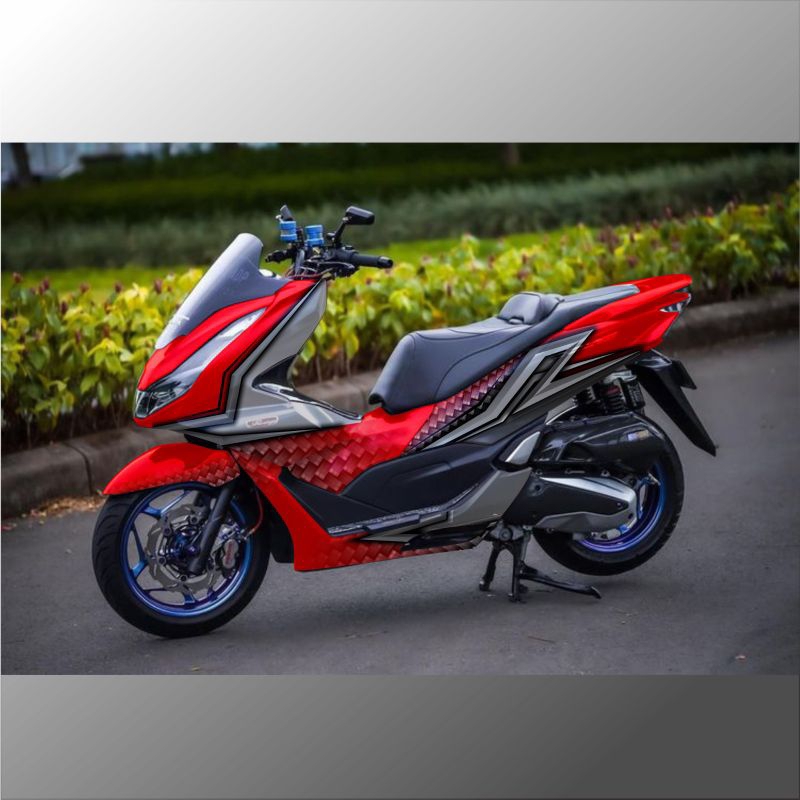 Jual decal stiker variasi motor Honda PCX 150/160 full body striping ...