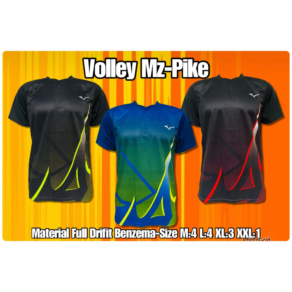 Jual BAJU VOLI / KAOS VOLLY / ATASAN OLAHRAGA / BAJU BULUTANGKIS / BAJU ...