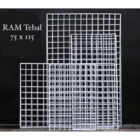 Jual RAM JARING KAWAT COATING PUTIH DISPLAY AKSESORIS | Shopee Indonesia
