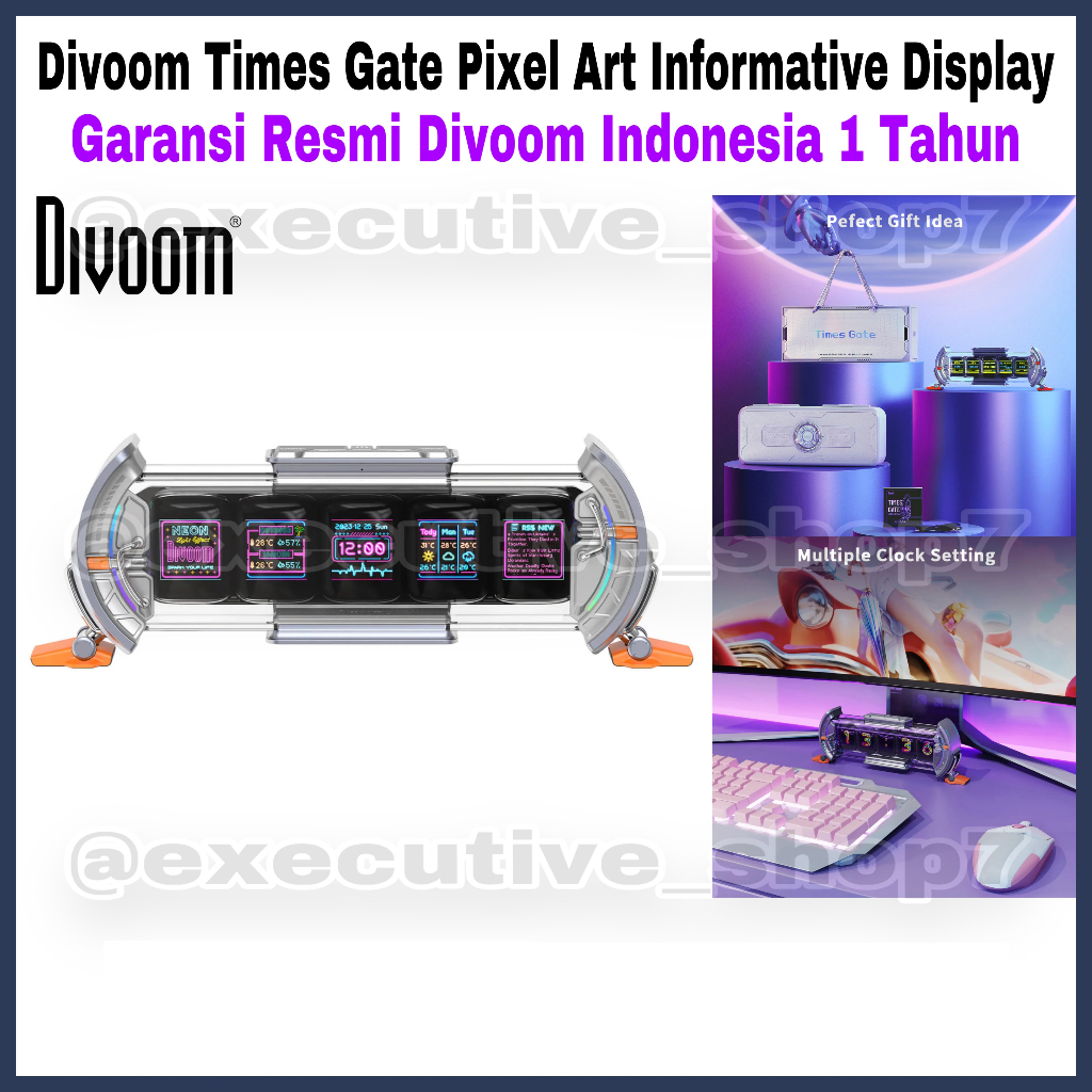 Jual Divoom Times Gate Pixel Art Informative Display - Garansi Resmi ...