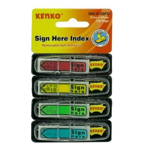 Jual KENKO SIGN HERE INDEX SHI-4120FD (1 Pak / 24 set) | Shopee Indonesia