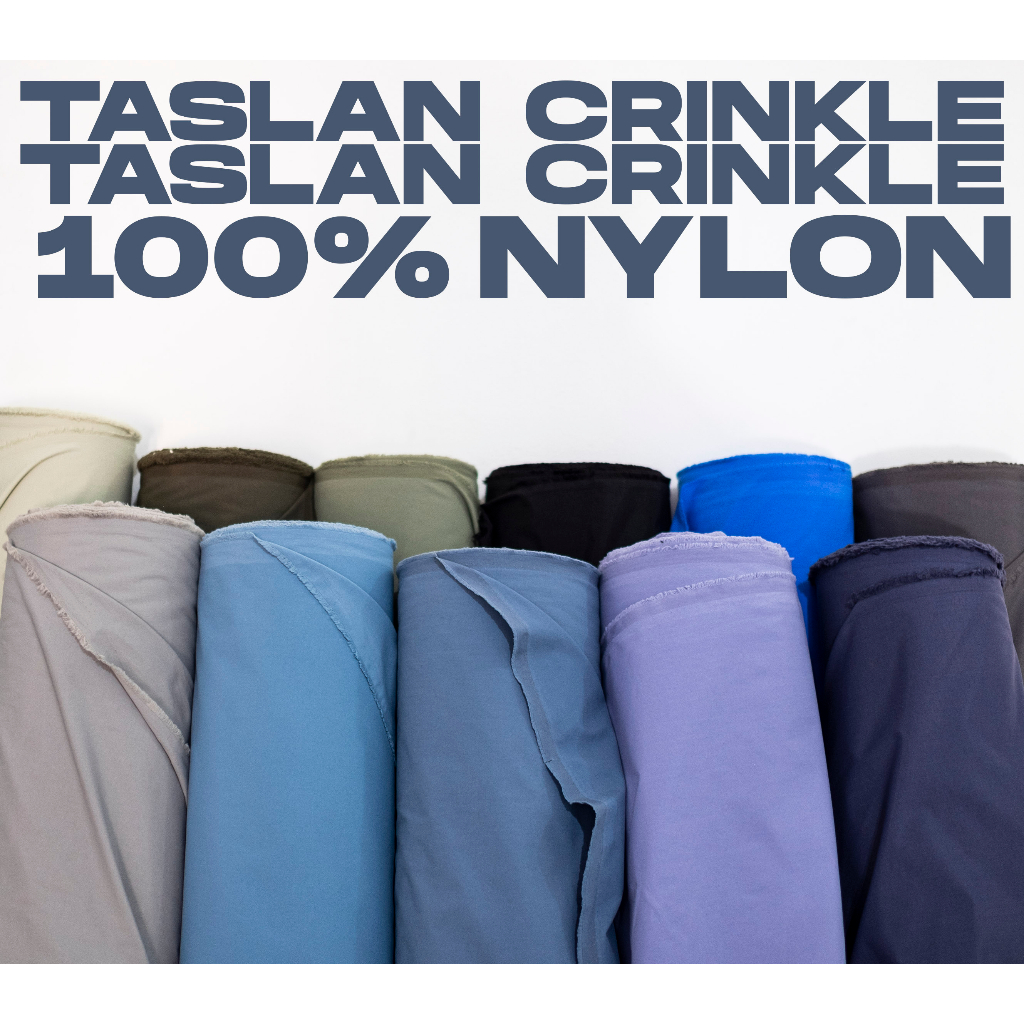 Jual KAIN TASLAN KUSUT KRINGKEL NYLON CRINKLE PREMIUM FABRIC | Shopee ...