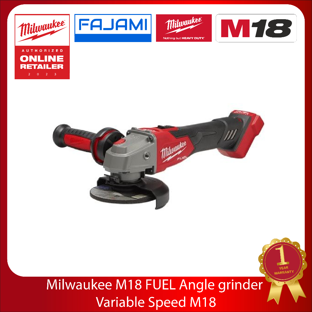 Jual MILWAUKEE M18 FUEL ANGLE GRINDER VARIABLE SPEED M18 FSAGV100XB-0X ...