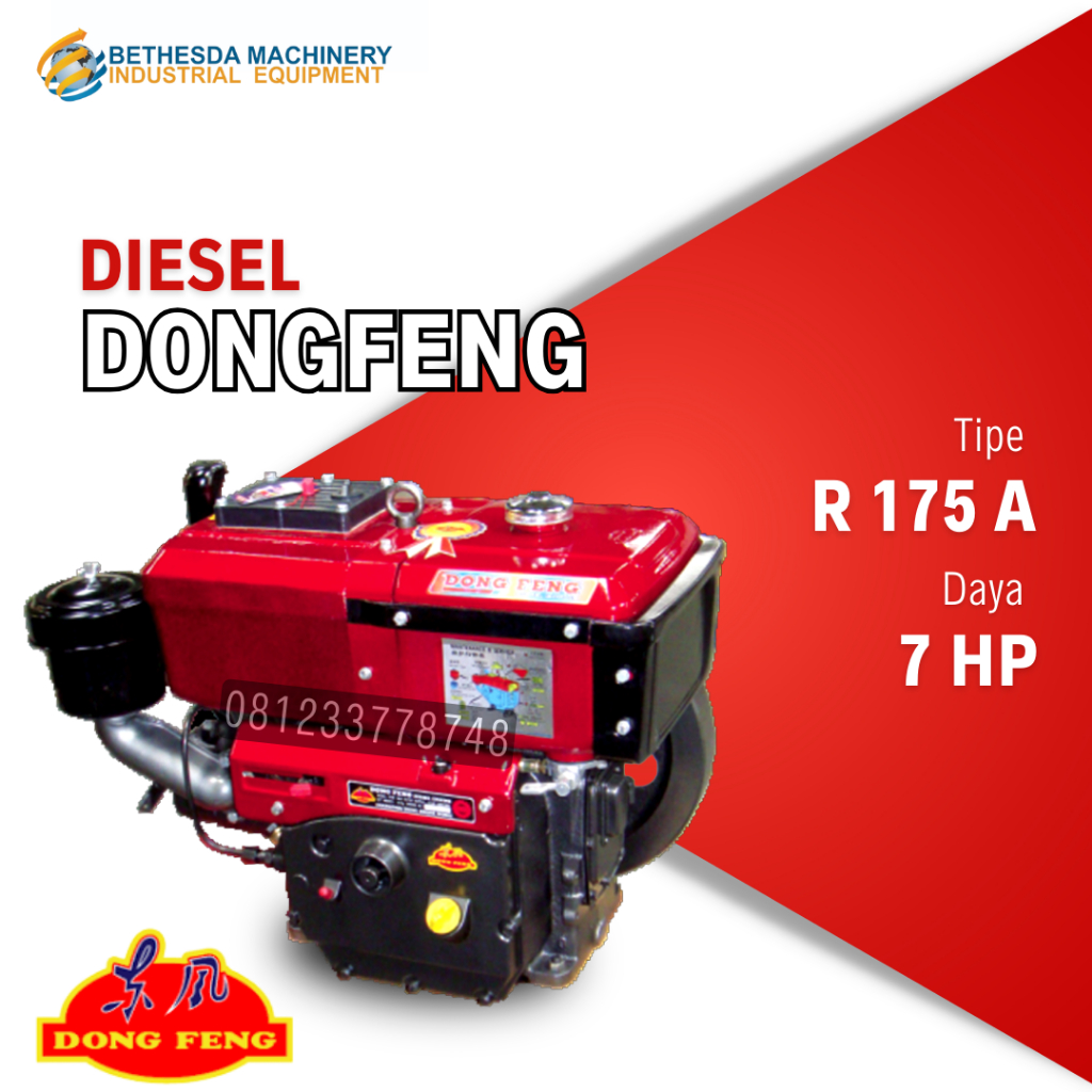 Jual Mesin Penggerak Diesel 7 HP Engkol R 175 A Dongfeng Solar | Shopee ...
