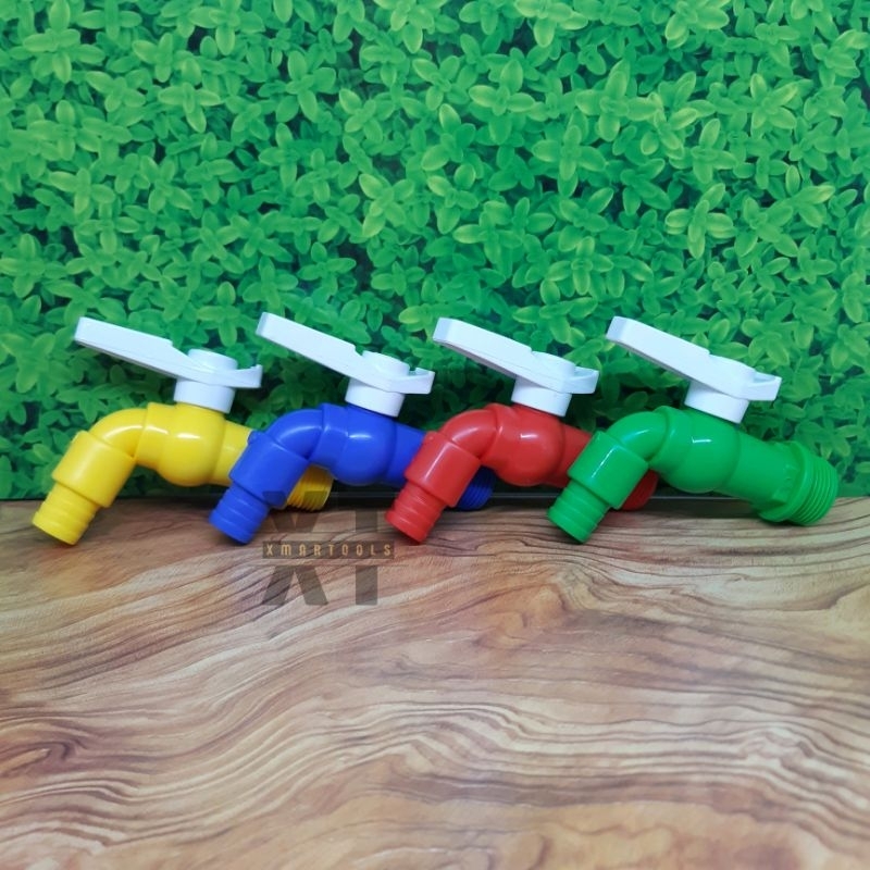 Jual Kran taman PVC 3/4 / Keran tembok plastik 3/4 Inchi ISCO | Shopee ...
