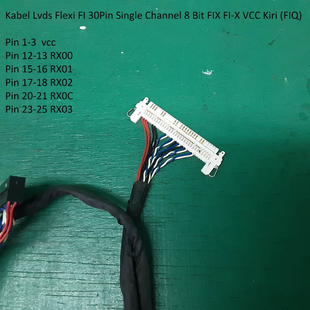 Jual Kabel Lvds Flexi FI 30Pin Single Channel 8 Bit FIX FI-X VCC Kiri ...