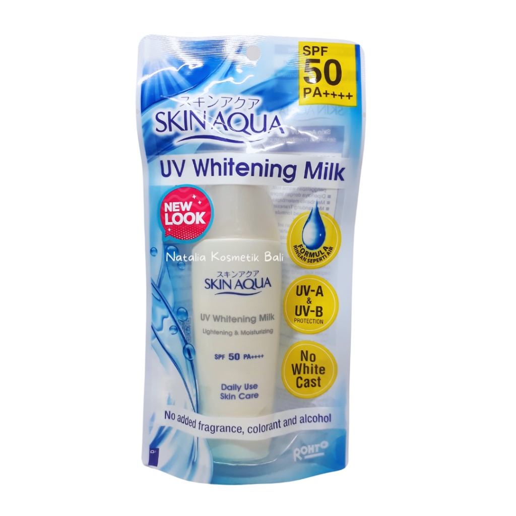 Jual Skin Aqua Uv Whitening Milk Spf 50 PA ++++ - Whitening Milk New | Shopee Indonesia