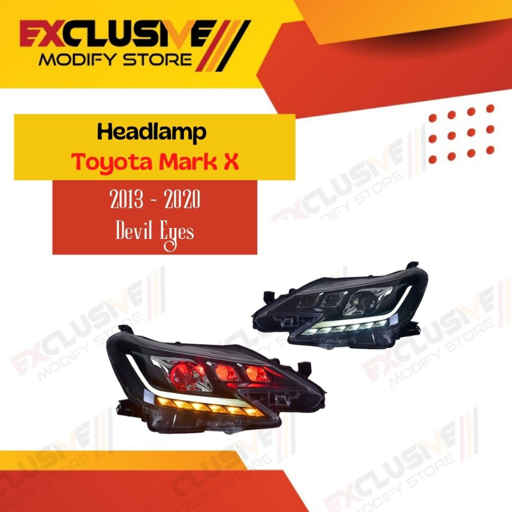 Jual HEADLAMP MARK X FINAL EDITION FULL LED DEVIL EYES 2013-2020 ...