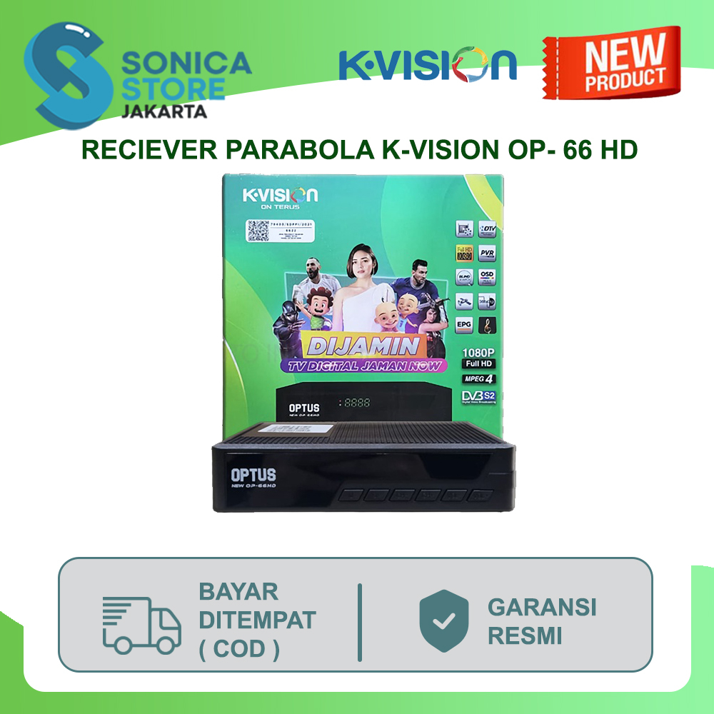 Jual Reciever Parabola K-Vision Optus OP-66 HD NEW | Shopee Indonesia