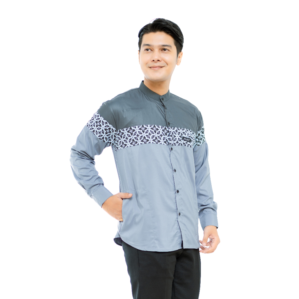 Jual Kenzu - Baju Koko Pria Dewasa Lengan Panjang Motif Yudhistira M ...