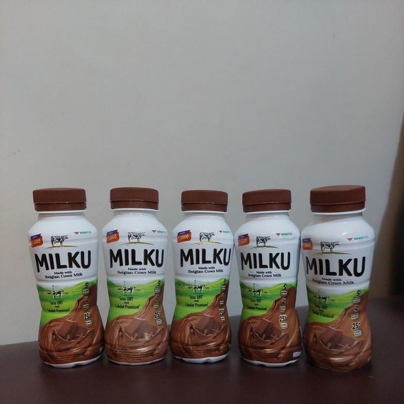 Jual susu milku 5 botol @200ml | Shopee Indonesia