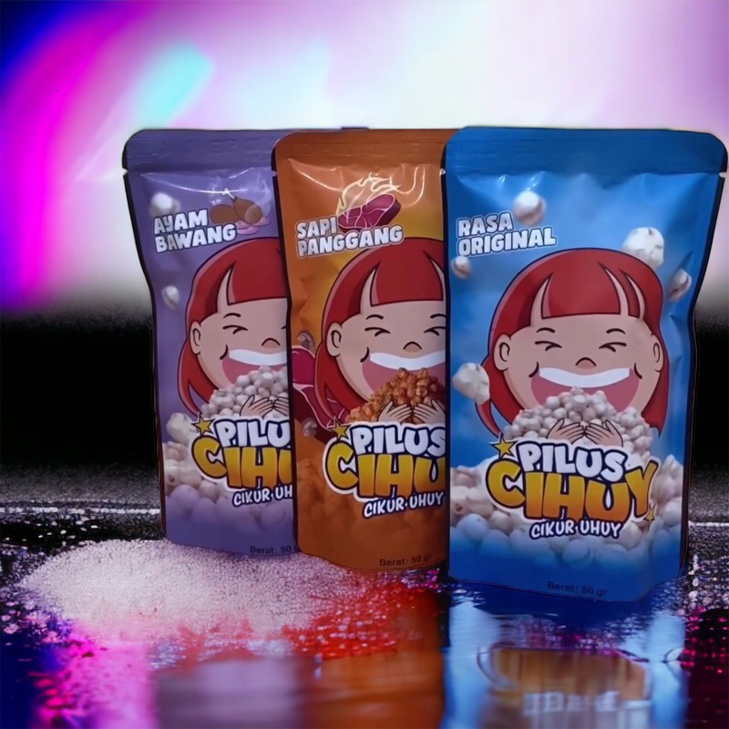 Jual kletikan Huhhah- Cemilan Viral Pilus Uhuy Varian Baru (50gr ...