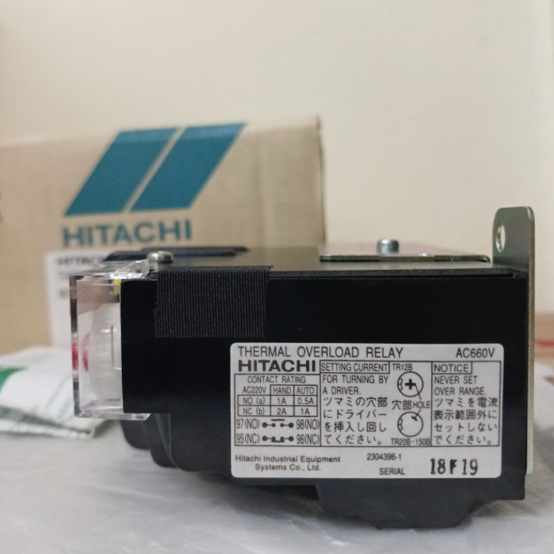 Jual THERMAL OVERLOAD RELAY TR80B-1E HITACHI | Shopee Indonesia