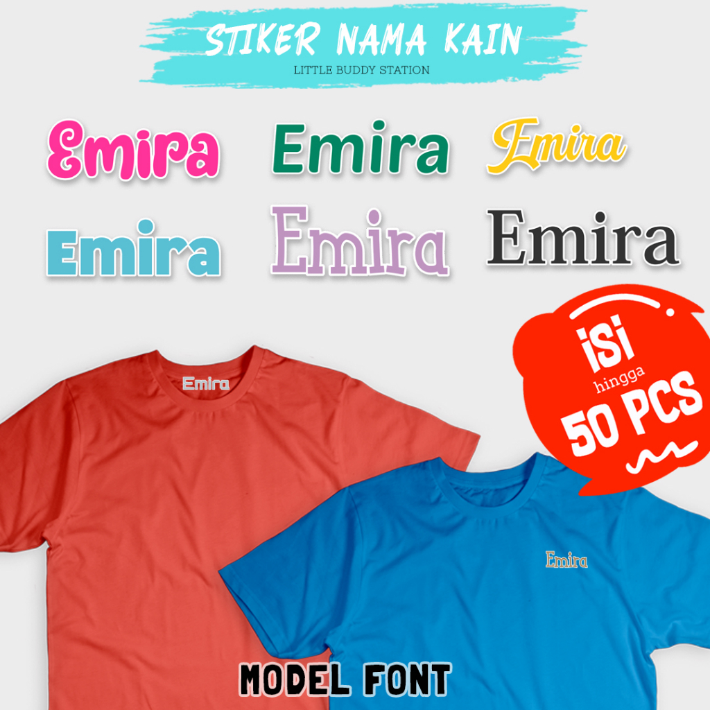 Jual Stiker Label Nama Baju Kain Setrika Custom Anak Sticker Baju Kain ...