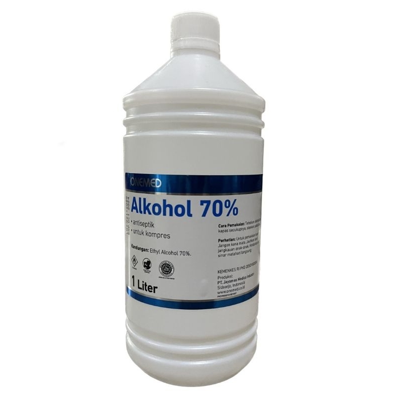 Jual ALKOHOL 70% 1 LITER ONEMED ALCOHOL 70% 1 LITER ONEMED | Shopee ...