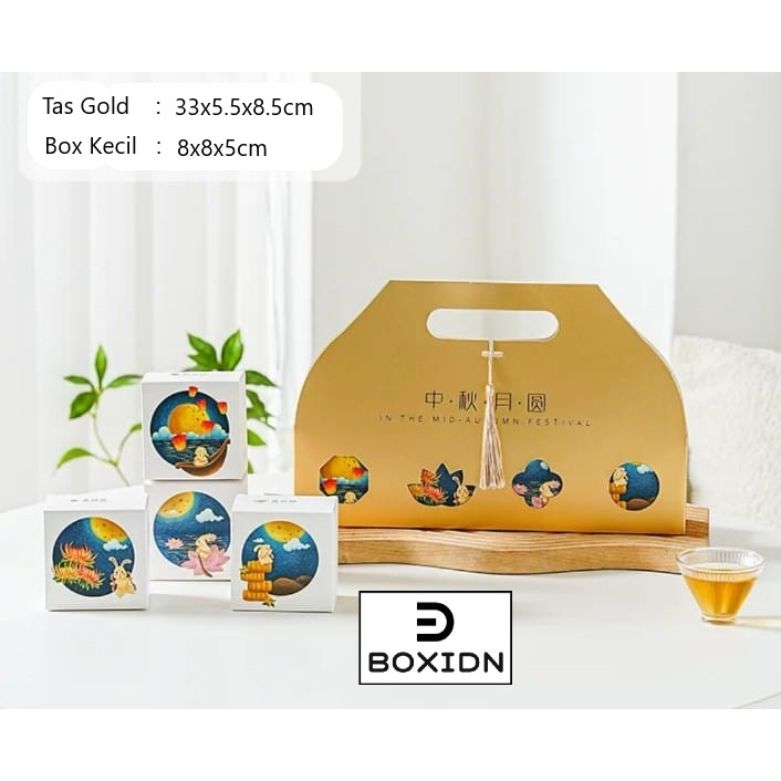 Jual Mooncake Box Premium Exclusive Box Mooncake sekat 4 Box Kue Bulan ...