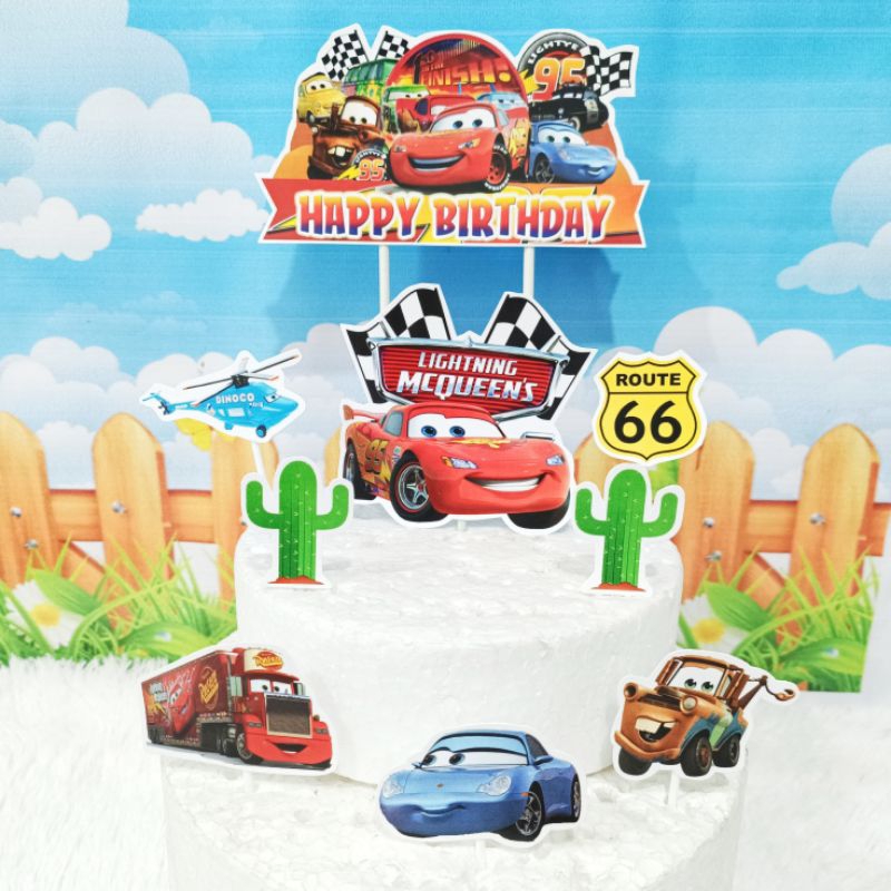 Jual Cake topper mobil CARS/Hiasan kue mobil CARS XTRA | Shopee Indonesia