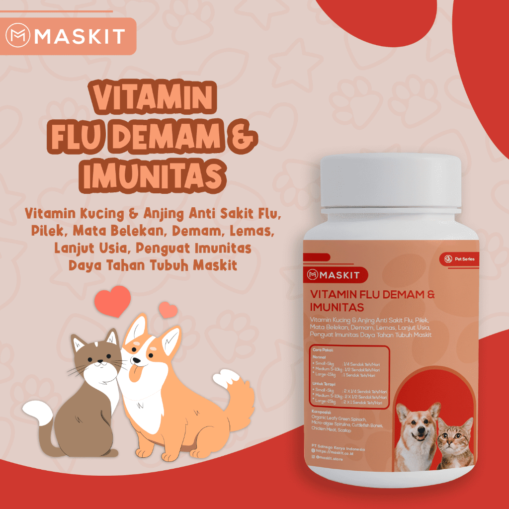 Jual Vitamin Hewan Kucing Anjing Anti Sakit Flu, Pilek, Mata Belekan ...