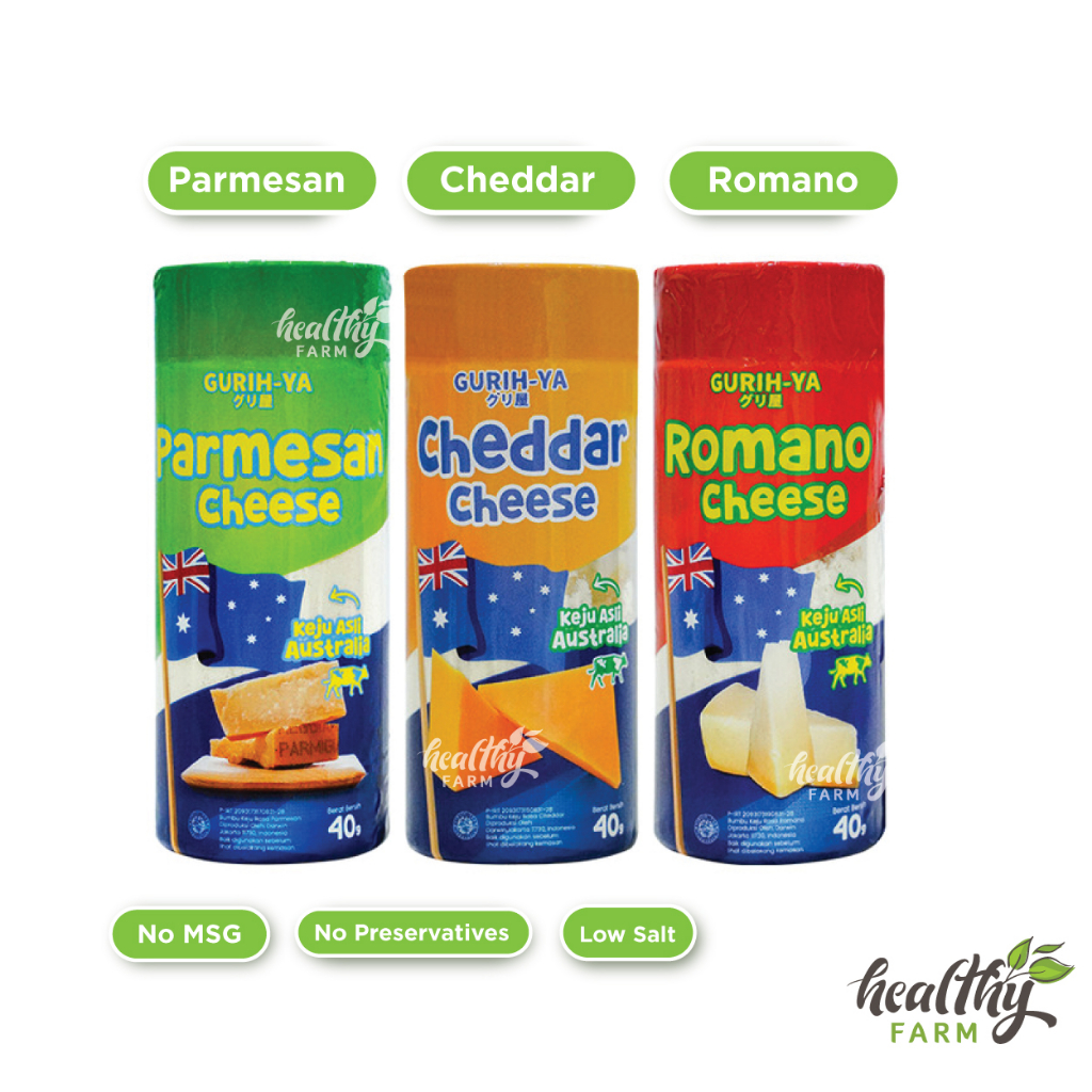 Jual GURIH YA Bumbu Bubuk Tabur KEJU / Romano Parmesan Cheddar Cheese ...
