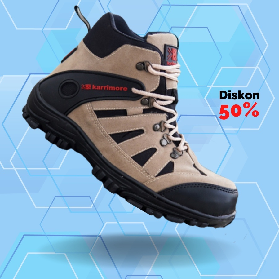 Jual Sepatu Pria Karimor Safety Boots Ujung Besi Kerja Lapangan Pria ...