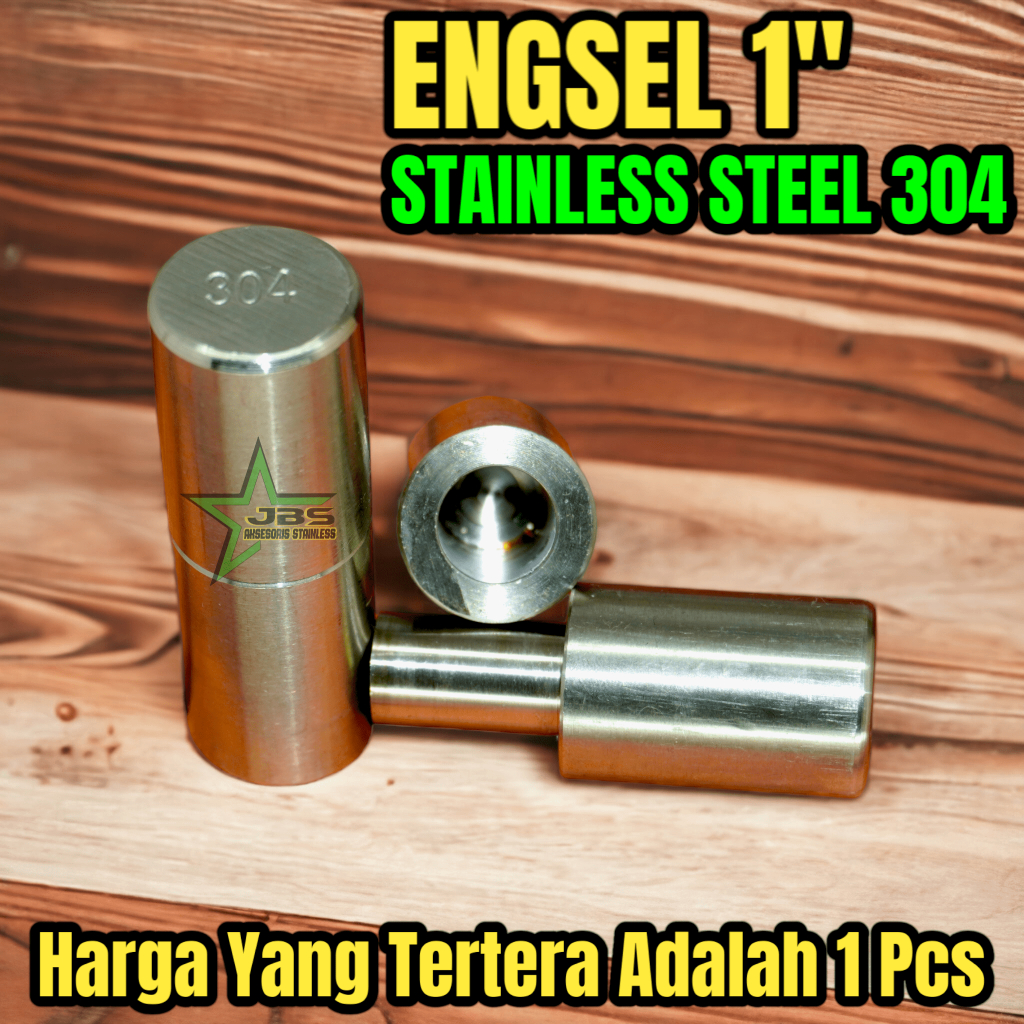 Jual ENGSEL BUBUT 1" INCH SUS 304 STAINLESS STEEL | Shopee Indonesia