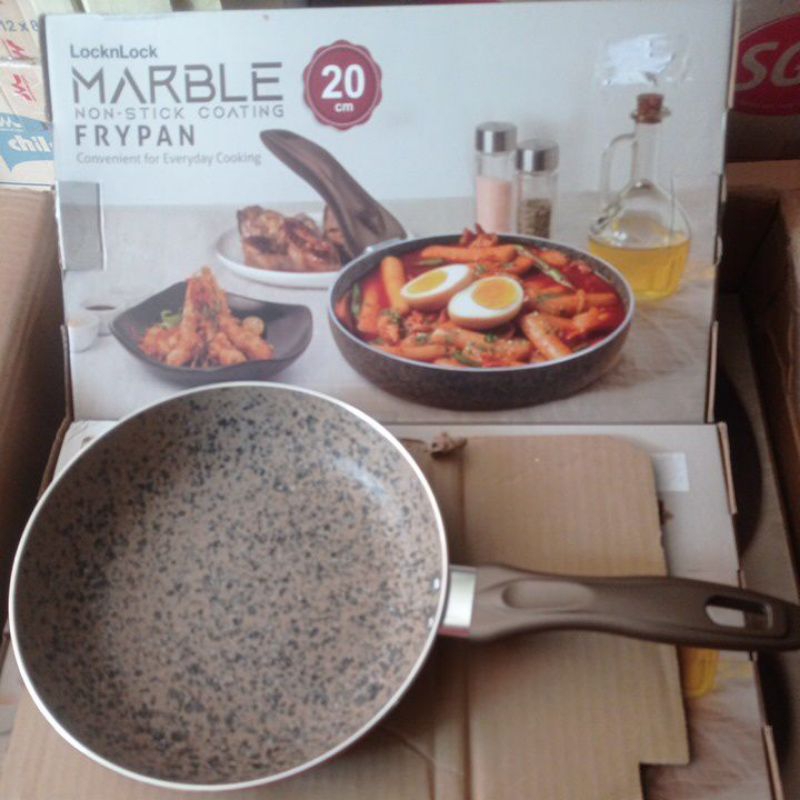 Jual locknlock marble frypan non stick coating 20cm | Shopee Indonesia