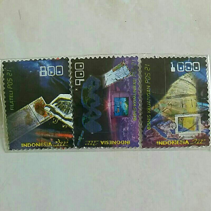 Jual (AB) Perangko Indonesia 2000 Pos 21 Set 3 Pcs Used | Shopee Indonesia