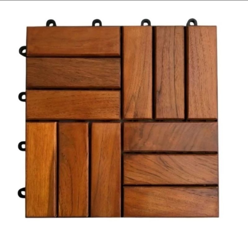 Jual Deckingtile Lantai Kayu Jati Ukuran 30x30 Cm - Lantai Decking Tile ...