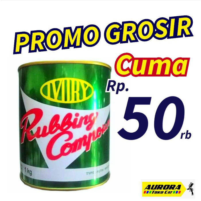 Jual Kompon IVORY Putih Halus 1Kilo 1Kg Ivori Rubbing Compound Rubing ...