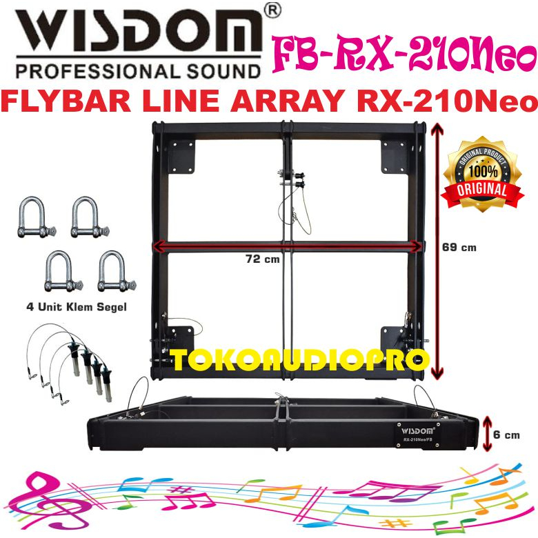 Jual Flying Bar Line Array Wisdom RX-210 Gantungan Line Array Wisdom ...