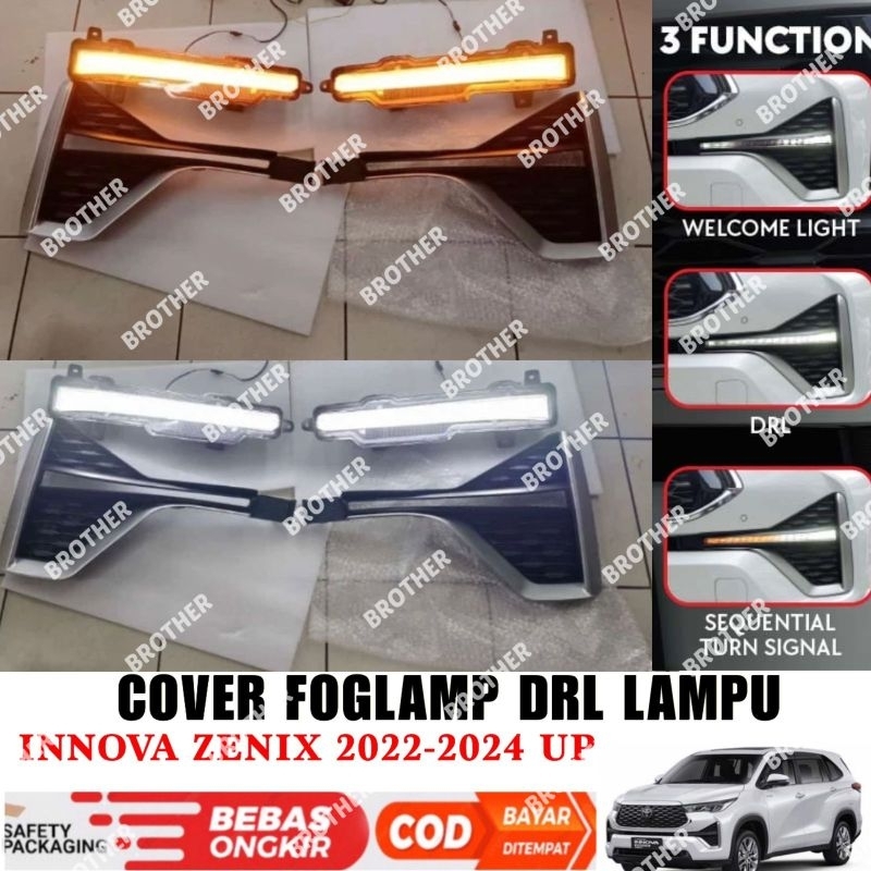 Jual Cover Foglamp Turn Signal DRL Innova Zenix 2022 2023 2024 2025 ...